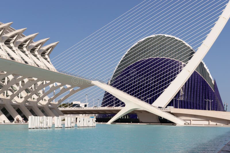 Science Museum in Valencia in the Architectural Complex of City of Arts ...