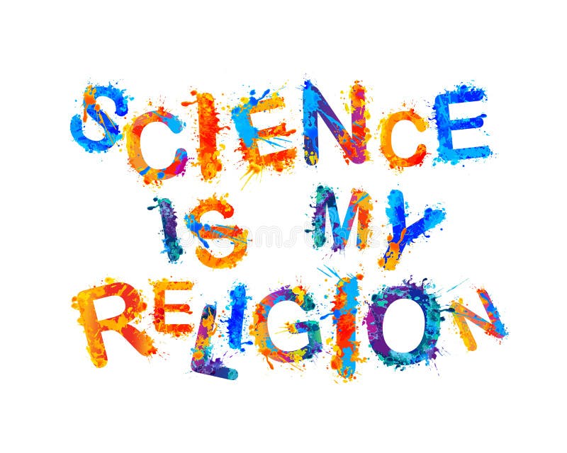 Science And Religion Staying In Balance - Pictured As A Metal Scale ...