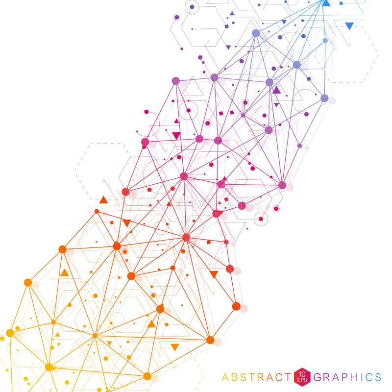 Science Network Pattern Connecting Lines And Dots Global Network