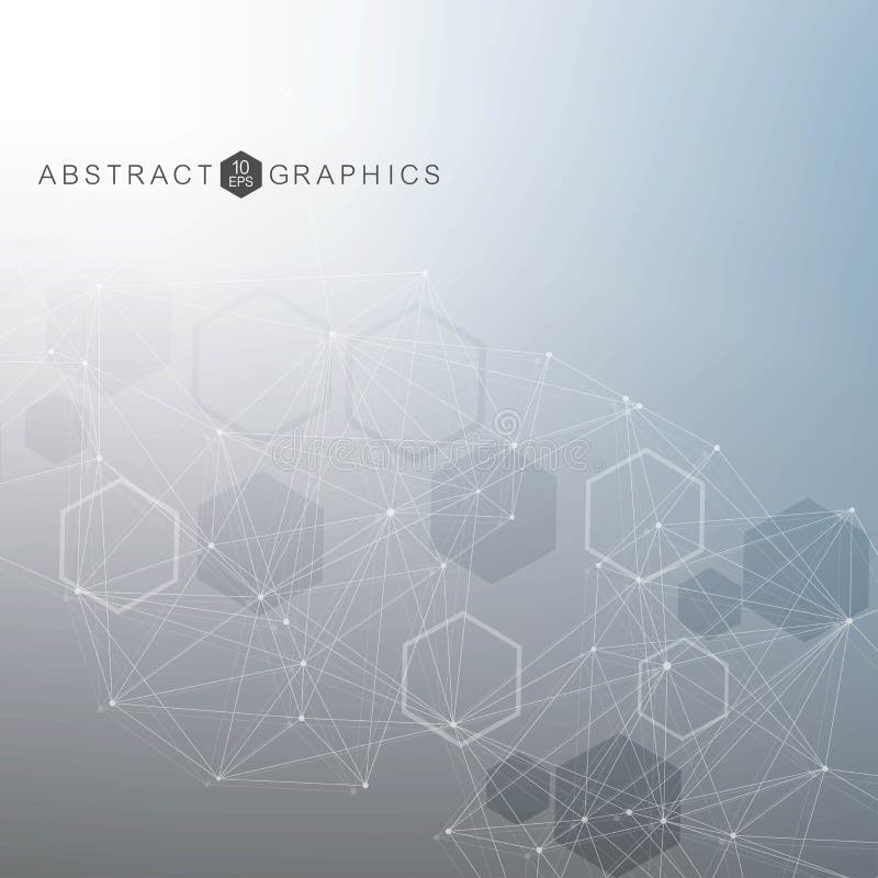 Science Network Pattern Connecting Lines And Dots Global Network