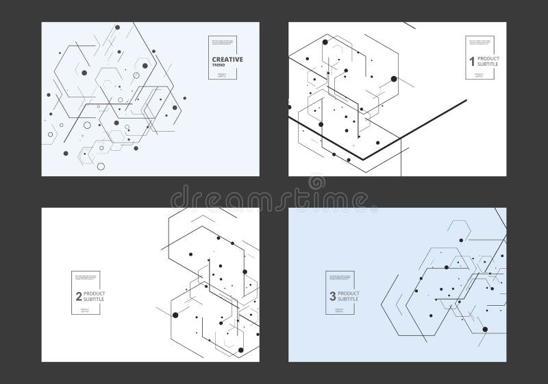 Science Network Pattern. Connecting Lines and Dots on Simple Background ...