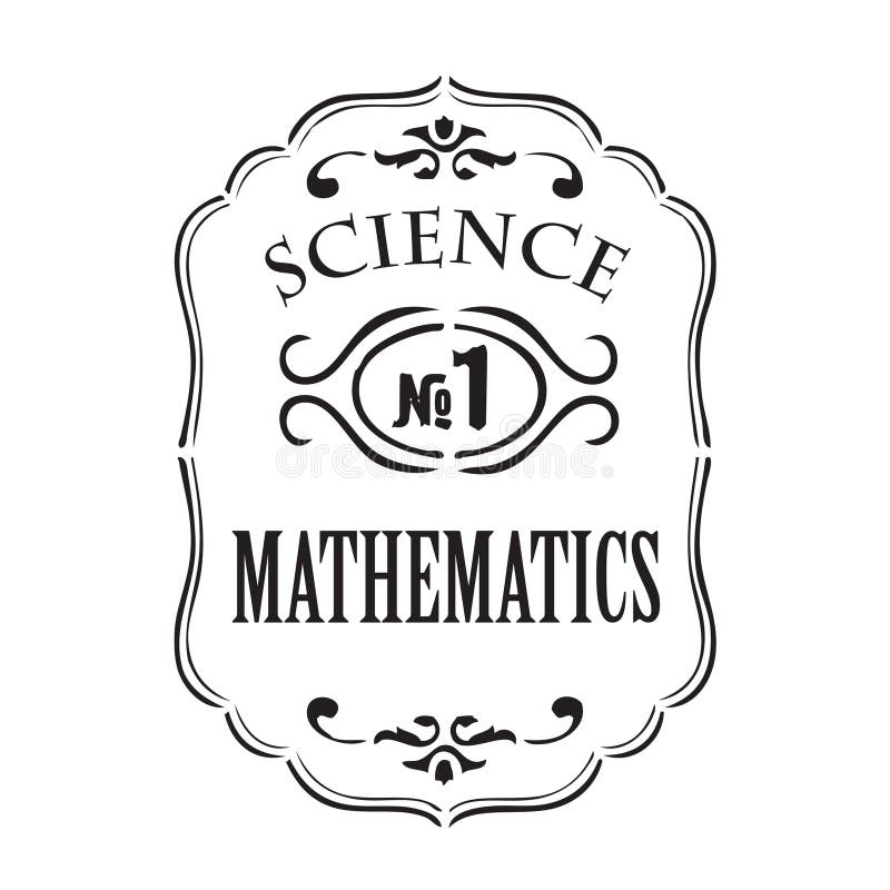 Science number one math stock vector. Illustration of design - 271488412