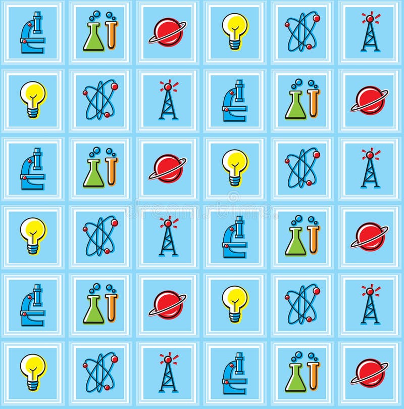 Science pattern stock vector. Illustration of magnetism - 30601251