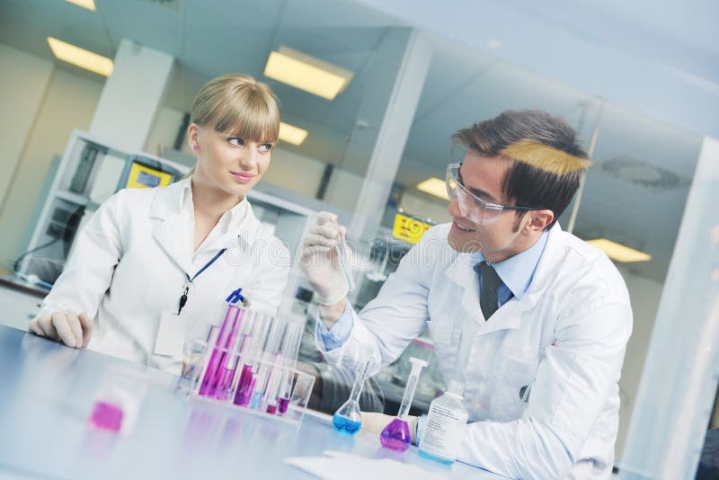 Science People in Bright Lab Stock Photo - Image of adult, group: 19291790