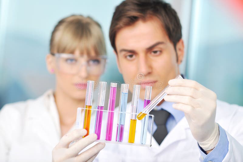 Science People in Bright Lab Stock Photo - Image of pipette, group ...