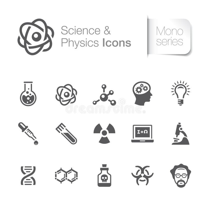 Science & Physics Related Icons Stock Vector - Illustration of formula ...