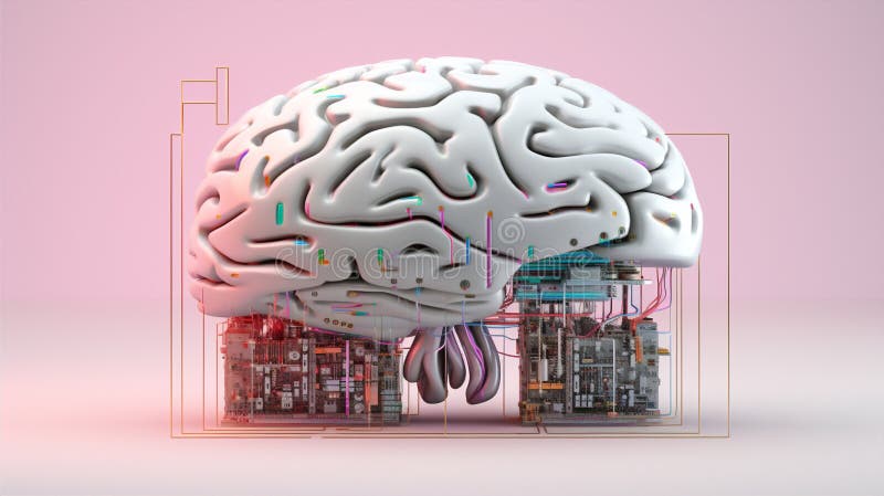 Science Pink Digital Psychology Intelligence Artificial Technology ...