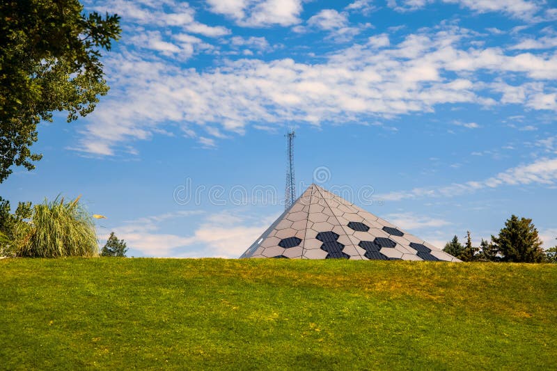Science Pyramid in Denver Botanical Gardens, Colorado Stock Photo ...