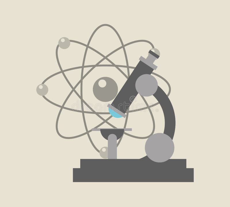 Science Related Icons Image Stock Illustration - Illustration of atom ...