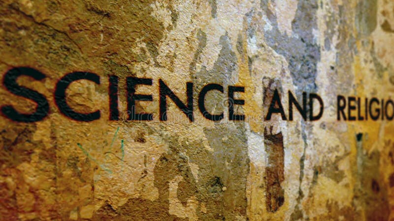 Religion Vs Science As a Knowledge Concept of Faith Stock Video - Video ...