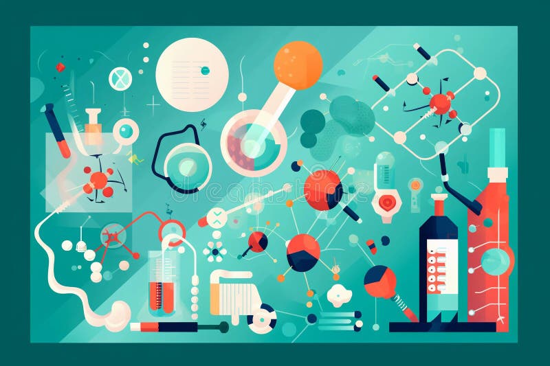 Science and Research. AI Generated Stock Illustration - Illustration of ...