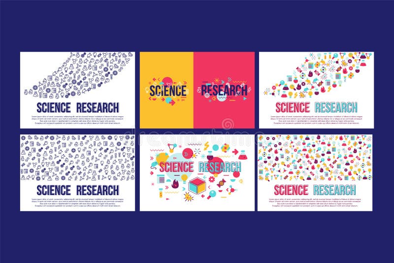 Scientific Research Banner Vector Template Stock Illustration ...