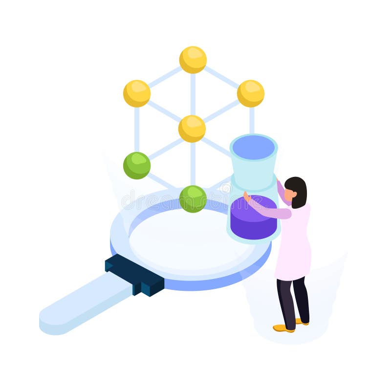 Science Research Icon stock vector. Illustration of molecular - 254619923