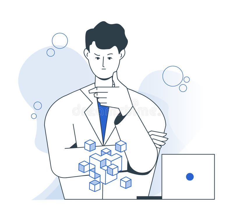 Science Research Vector Illustration Stock Vector - Illustration of ...