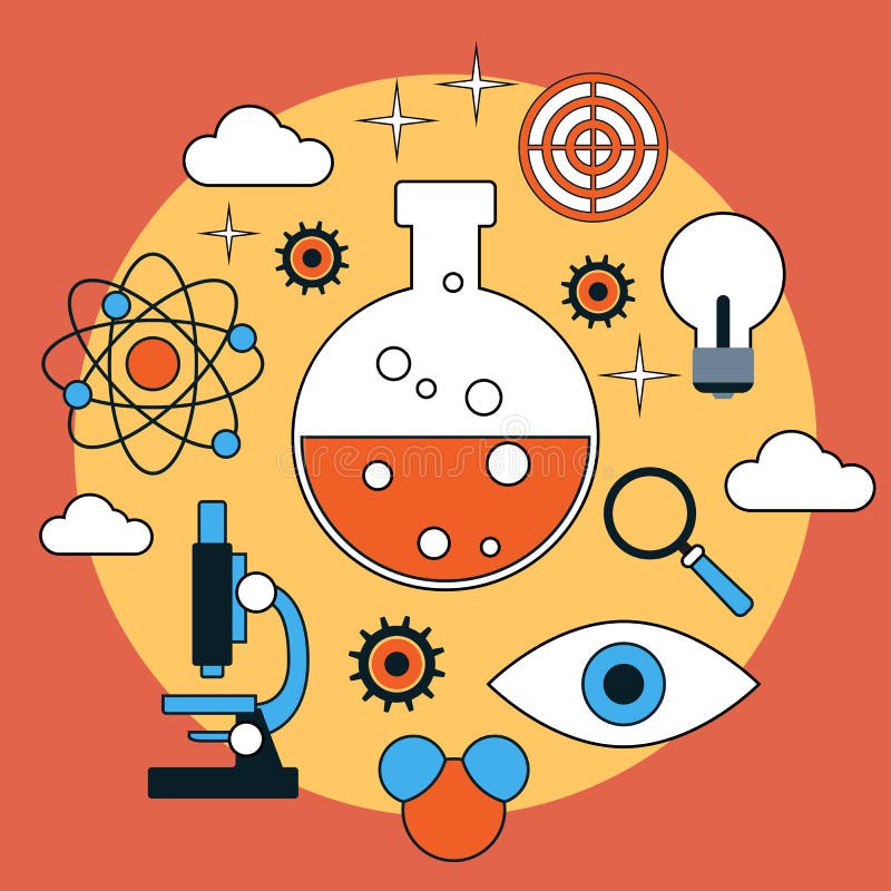 Science Research Vector Concept Stock Vector - Illustration of concept ...