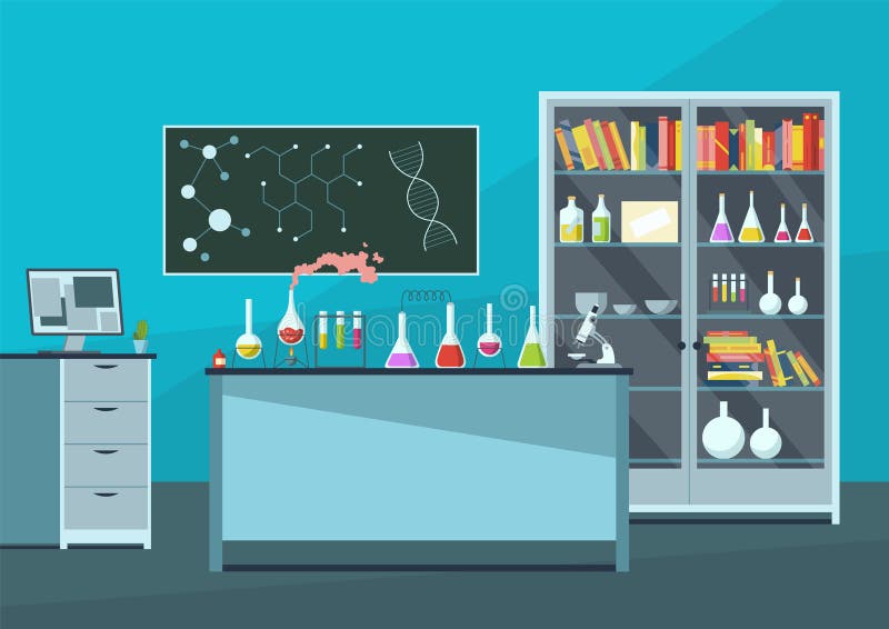 Science Researching Chemical Lab. Professional Work of Scientific ...