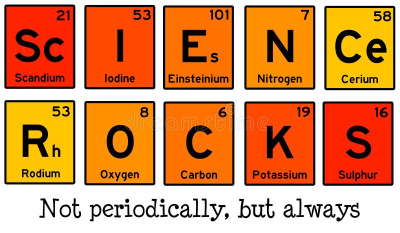 Science rocks stock illustration. Illustration of elements - 213435214