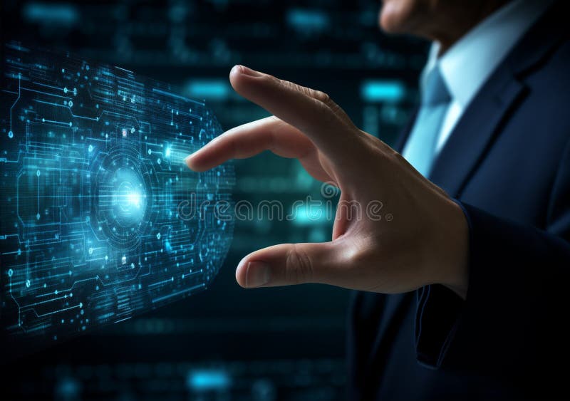 Science Screen Concept Hand Innovation Business Interface Technology ...