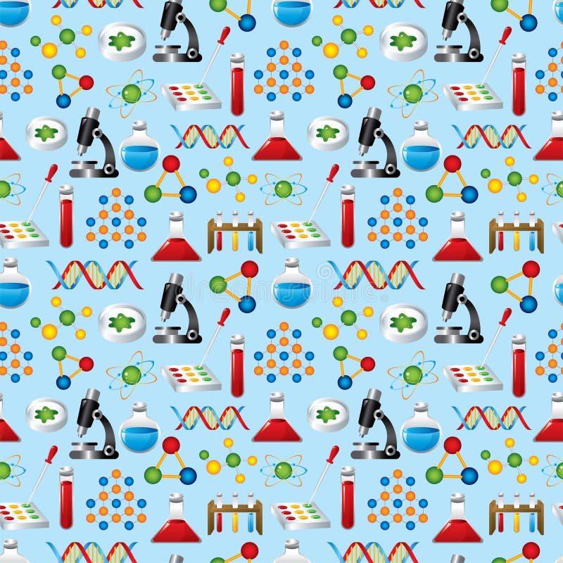 Science seamless pattern stock vector. Illustration of cylinder - 23394749