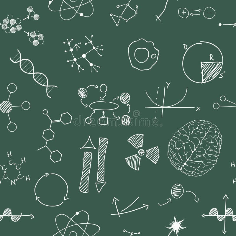 Science seamless pattern stock vector. Illustration of intelligence ...