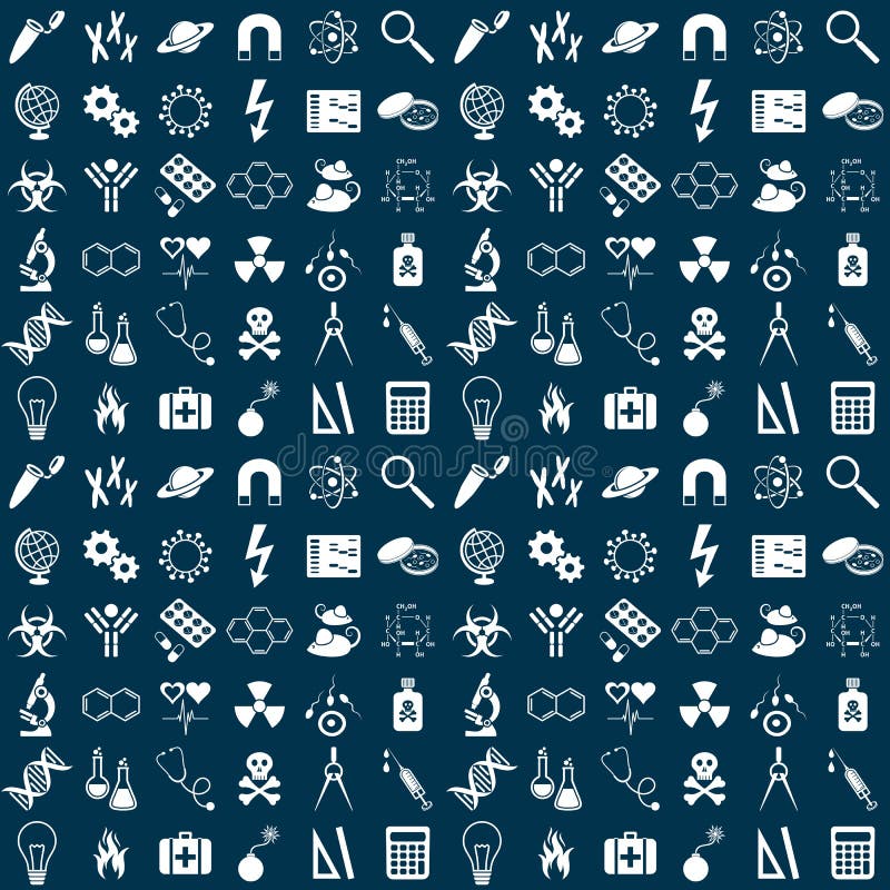 Science Lab Icon Set / Vector Thin Line Icons Set and Graphic Design ...
