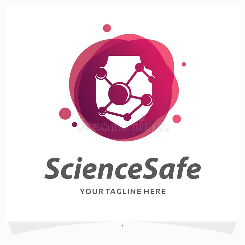 Science Shield Logo Design Template Stock Vector - Illustration of ...