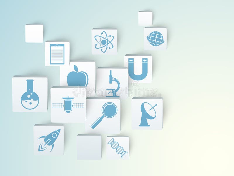 Science Signs and Symbols Set. Stock Illustration - Illustration of ...