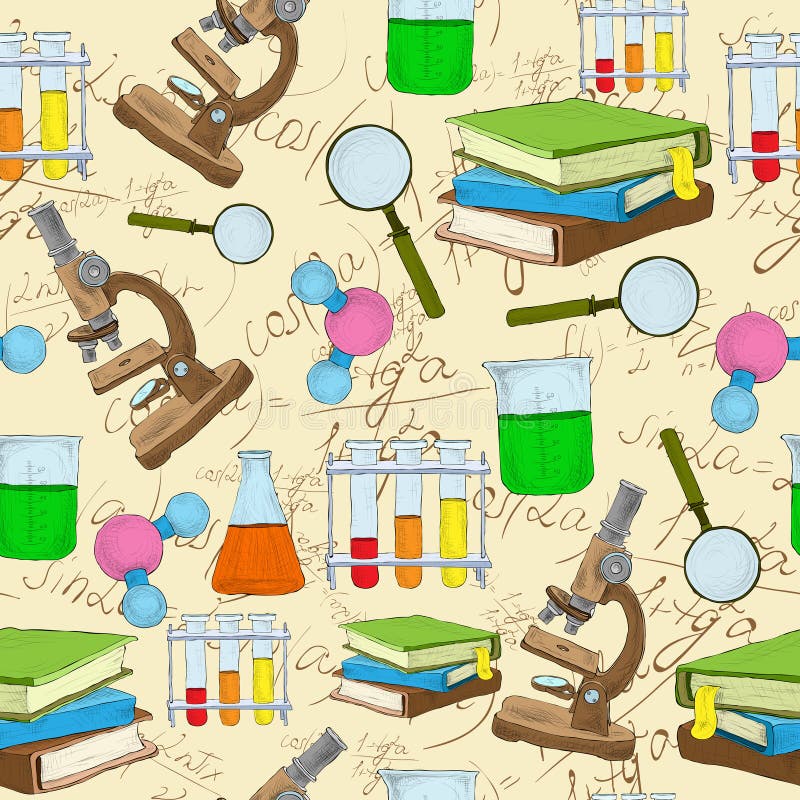 Science Lab Background stock vector. Illustration of experiment - 212158991