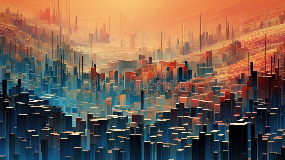 Science Sorting Algorithm Data Stock Illustration - Illustration of visualization, technology ...