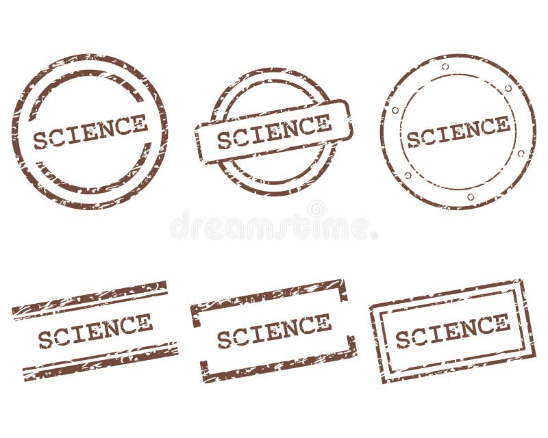 Science stamps stock vector. Illustration of button - 187214209