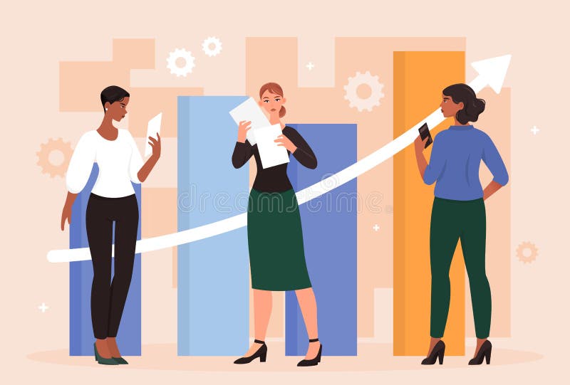 Science statistics concept stock vector. Illustration of comparison ...