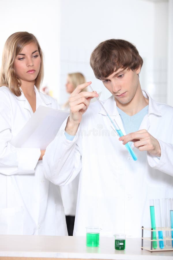 Science students stock image. Image of work, youth, vocational - 25756305