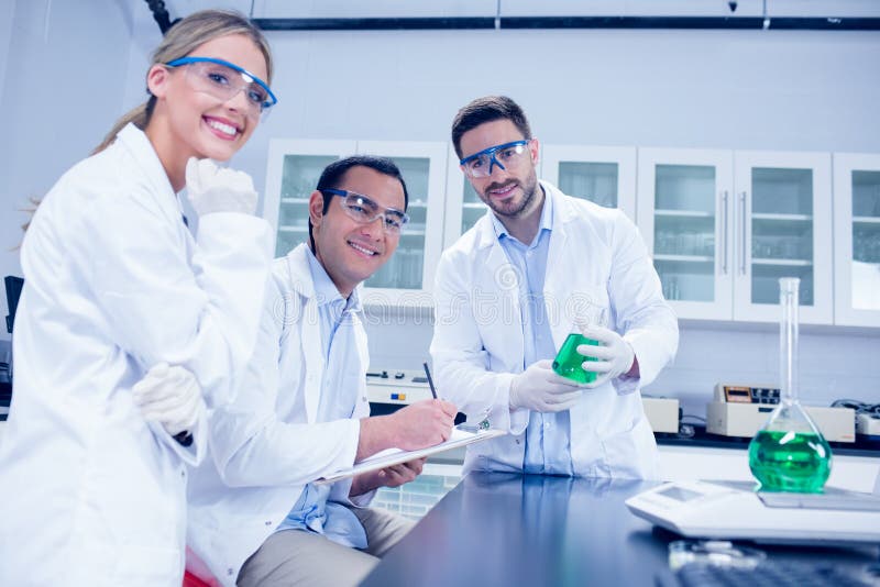 Science Students Working Together in the Lab Stock Photo - Image of ...