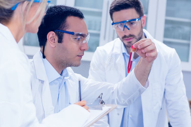 Science Students Working Together in the Lab Stock Photo - Image of ...