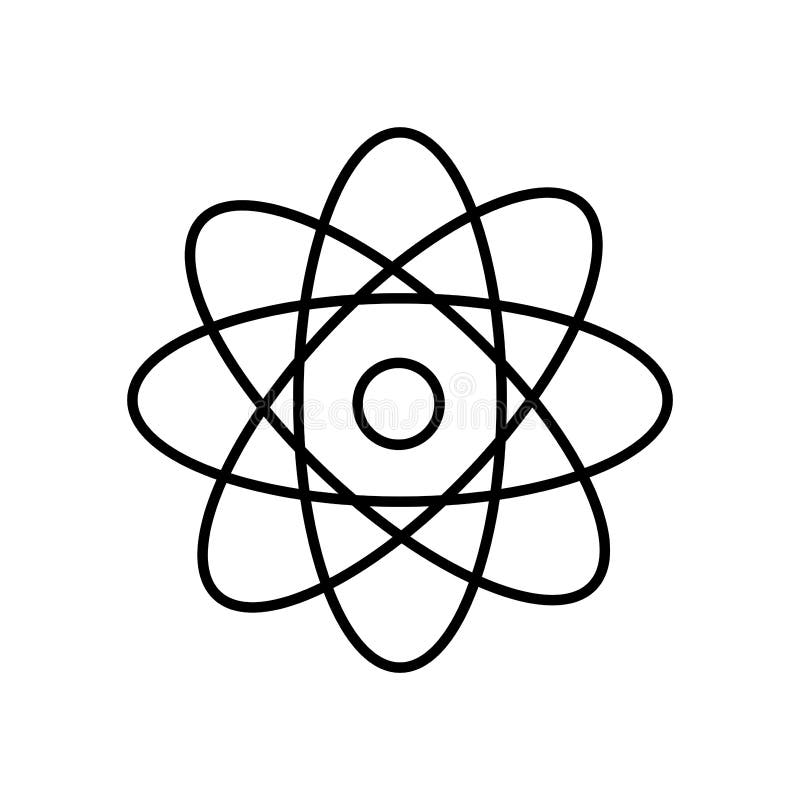 Science Symbol Icon. Isolated Object. Education Process. Abstract Black ...