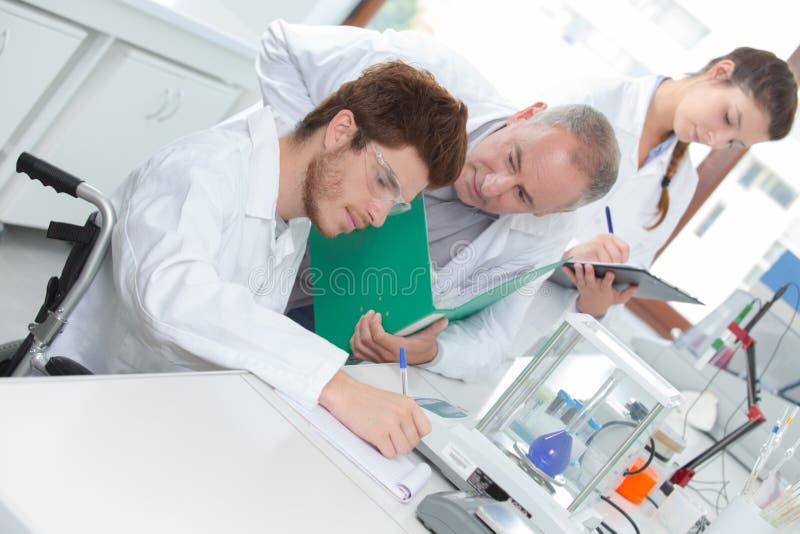 Science Team Working in Laboratory Stock Photo - Image of professional ...