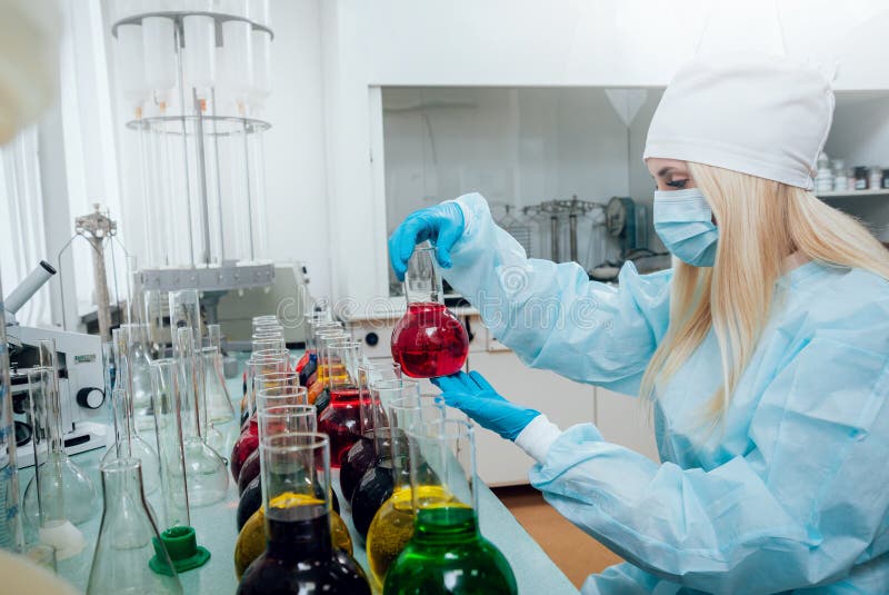 Science Technician at Work in the Laboratory. Stock Image - Image of ...