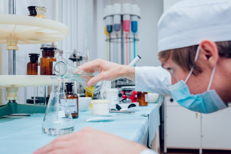 Science Technician at Work in the Laboratory. Stock Image - Image of ...