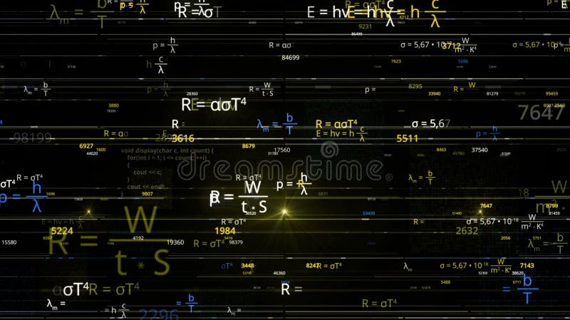 Many Formulas in Physics. Animation. Formulas for Physics in Electronic ...
