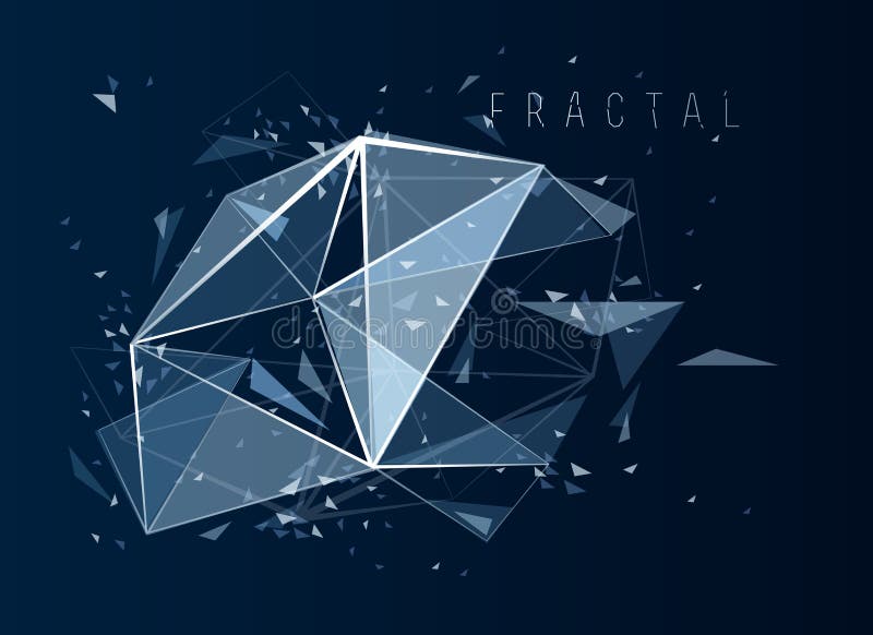 Science and Technology 3D Mesh Abstract Vector Background, Connected ...