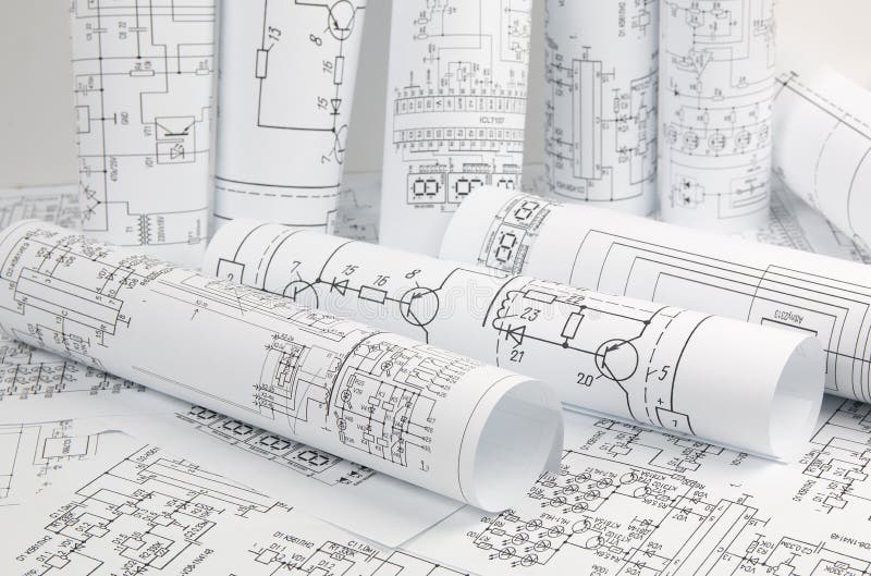 Science, Technology and Electronics. Electrical Engineering Drawings ...
