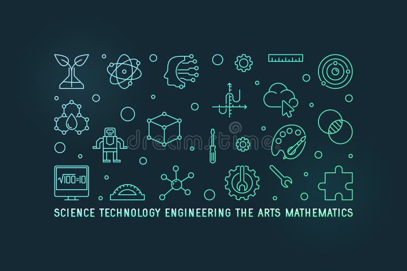 Science, Technology, Engineering, the Arts, Mathematics Horizontal ...