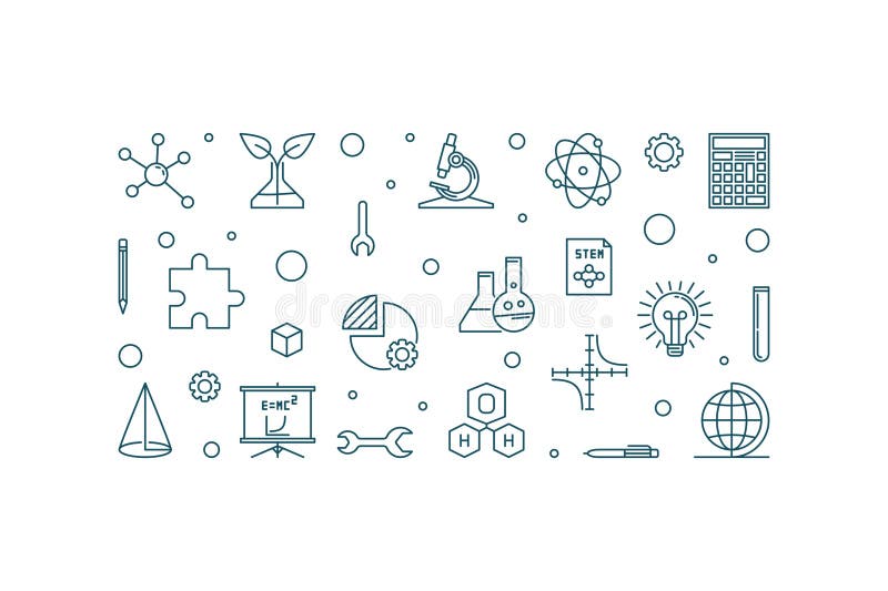 Math linear illustration stock vector. Illustration of icon - 61990614