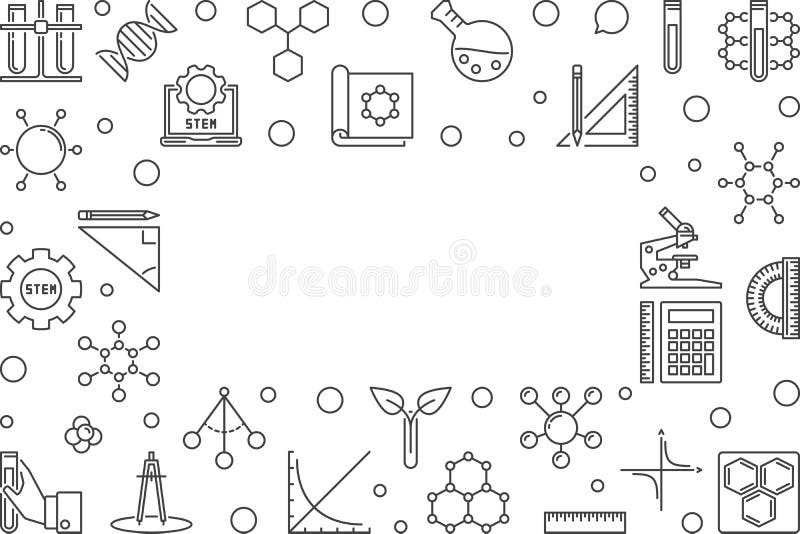 Science, Technology, Engineering and Math Vector Frame Stock Vector ...