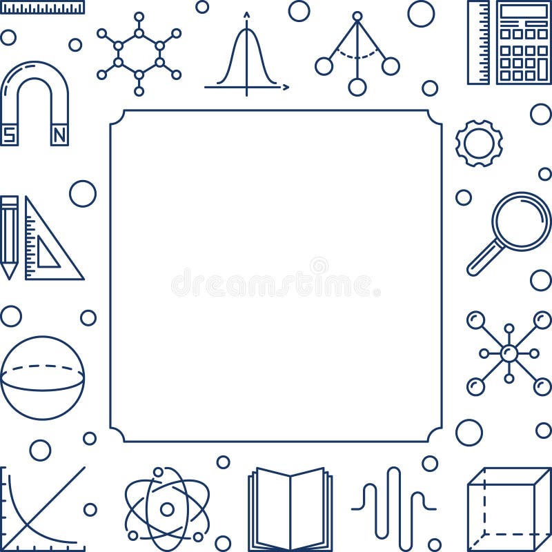 Science, Technology, Engineering and Math Vector Square Frame Stock ...