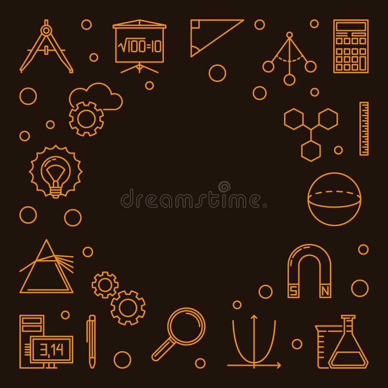 Science, Technology, Engineering and Mathematics Vector Frame Stock ...