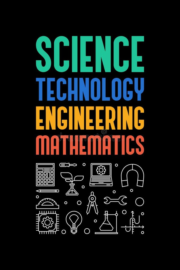Science, Technology, Engineering and Maths Creative Banner. STEM Vector ...
