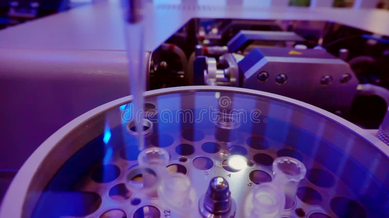 Demonstration of the Work of a Modern Automatic Substance Analyzer ...