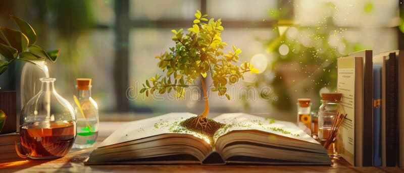 Science Technology. Reading Books As an Education Concept Stock Image ...