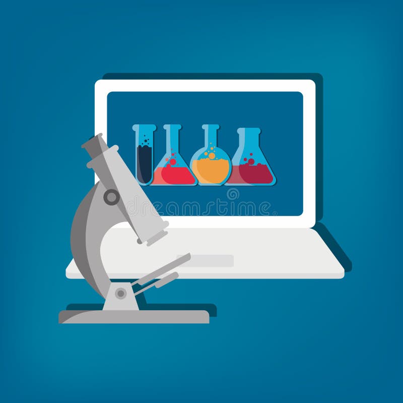 Science Technology Research Stock Vector - Illustration of computer ...